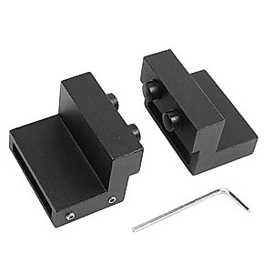 PeggyHD Barn Door Stopper for Track Sliding Door Hardware Flat Rail Roller Stop Limit Device Black 2pcs Set