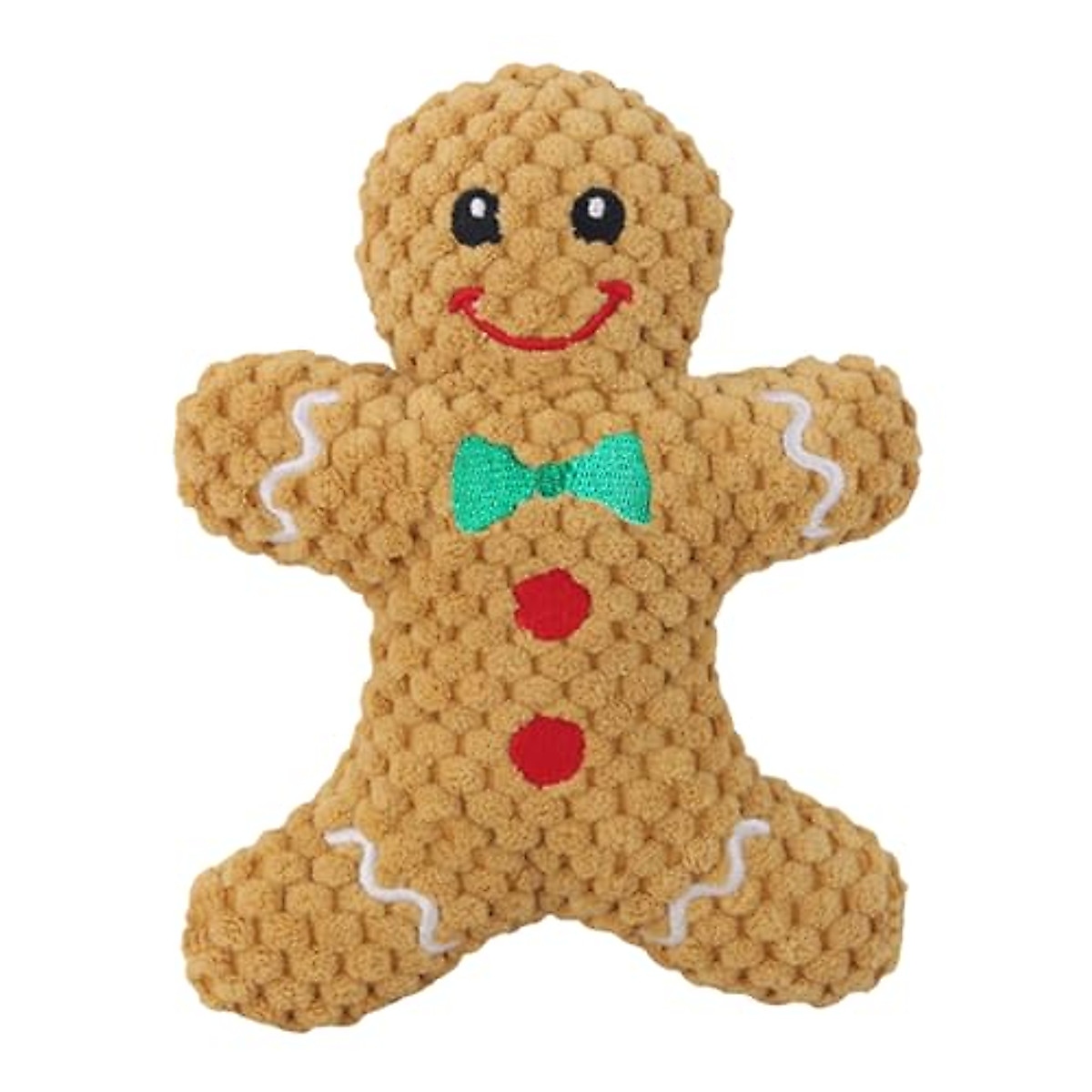 Stuffed Christmas Dog Toys, Cute Christmas Themed Squeaky Dog Toy, Puppy Gingerbread Man Chew Toys, Puppy Chew Santa Toys, Puppy Chew Toys Soft Pet Toys Tough Dog Chew Toys for Aggressive Chewers