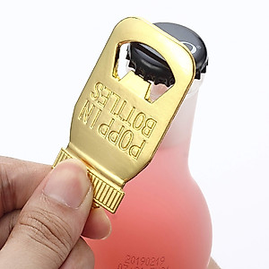 YFS 6 Pcs White Bottle Opener Baby Shower Return Gifts for Guest, Rose Gold Feeding Bottle Opener Wedding Favors ,Super cute Party Favors Gift