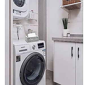 UCUDI Magnetic Dryer Sheet Dispenser Laundry Softener Sheets Holder Cover Box Farmhouse Laundry Room Wall Art Decor