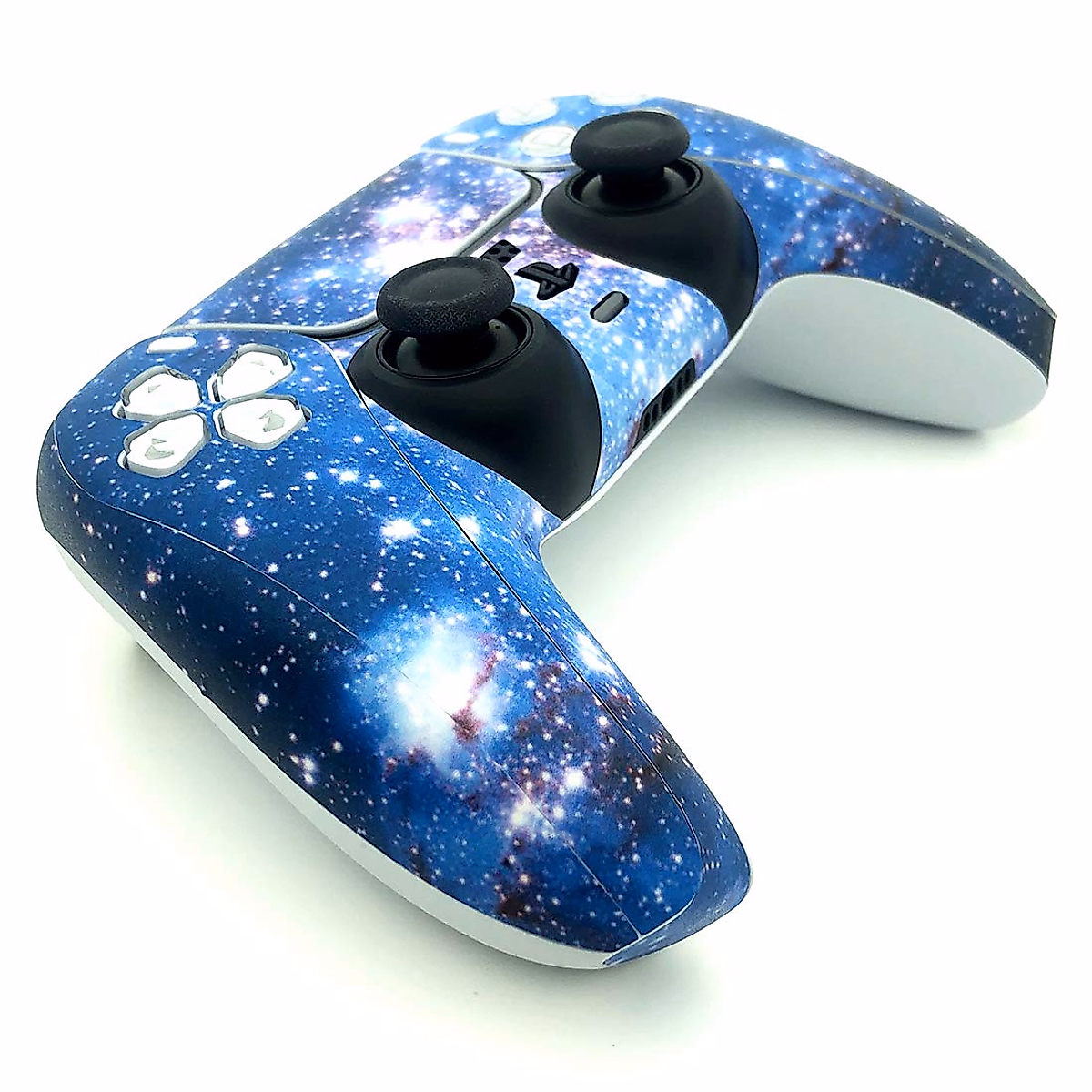 Gebaisi PS5 Controller Skin Sticker for Playstation 5 Cover Wrap Decal Blue Starry Sky