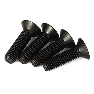 1/4-20 x 2" Flat Head Socket Cap Screws Countersunk Bolts, Class 10.9 Alloy Steel, Black Oxide, 25 PCS