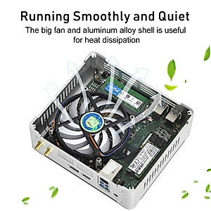 msecore Mini PC with Core i7-7700HQ, 32GB DDR4 RAM, 1T NVME SSD Desktop Computer, 4K@60Hz, HDMI, DP, Dual Monitor Capable, Wi-Fi, Bluetooth, Windows 11 Pro