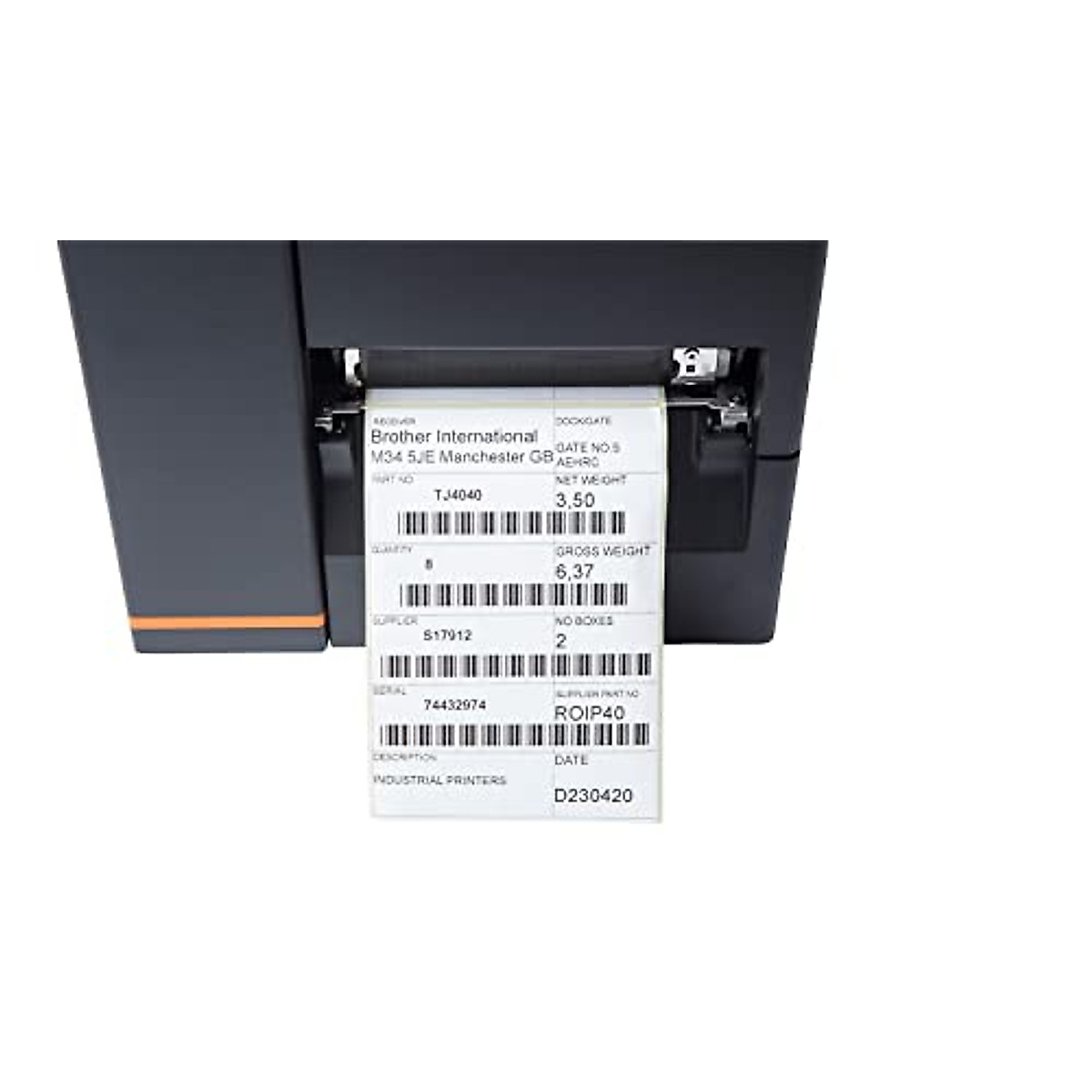 Brother TJ-4120TN Entry-Level High-Resolution, High-Volume Industrial Barcode Label Printer, 300dpi, 7ips, Ethernet and USB 2.0