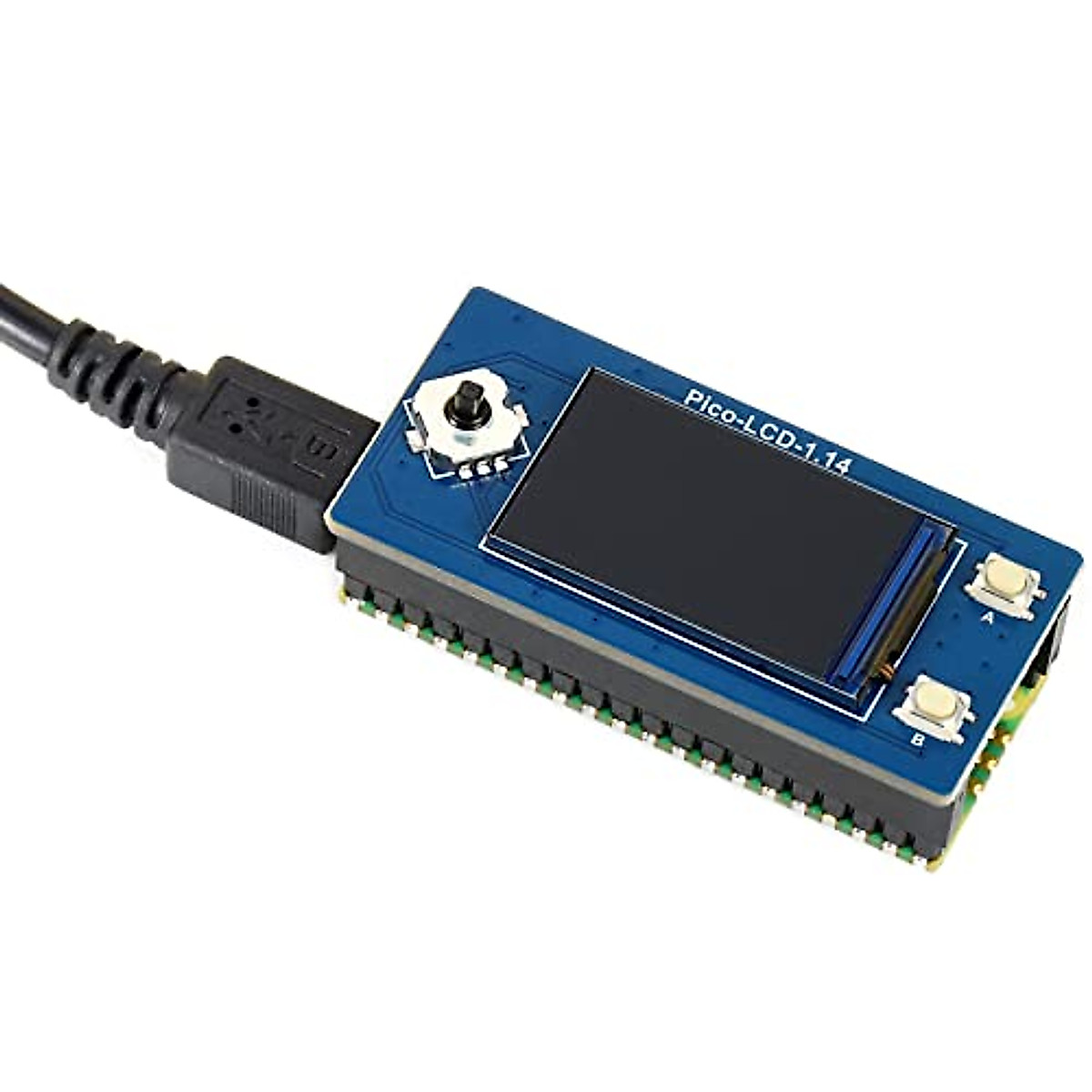 waveshare for Raspberry Pi Pico, 1.14" LCD Display Module, 240×135 Pixels IPS Screen 65K RGB Colors, ST7789 Driver 4-Wire SPI Interface with Buttons for Easy Interacting