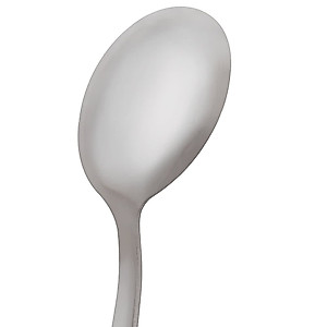 (Set of 72) Grosseto Bouillon Spoons, 6-Inch 18/0 Stainless Steel Round Bowl Soup Spoons for Restaurant/Catering, Commercial Quality Silverware Flatware Set