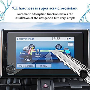 SKTU 2023 Toyota RAV4 Screen Protector 2023 RAV4 Screen Protector 8 Inch Navigation Display Tempered Glass Toyota RAV4 2023 Screen Protector 9H Hardness HD Clear Toyota RAV4 2023 Accessories 2023 Toyota RAV4 8'' GPS Touch Screen Protector for Toyota RAV4