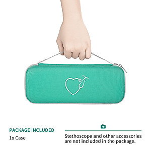 Yinke Case for Stethoscope 3M Littmann Classic III/Lightweight II S.E./Cardiology IV, Nurse Gift Hard Organizer Portable Carry Travel Cover Storage Bag