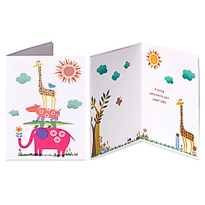 Papyrus Baby Shower Cards, Animals (2-Count)