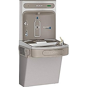 Elkay LZS8WSLK EZH2O Bottle Filling Station with Single ADA Cooler, Filtered, 8 GPH, Light Gray, Commercial
