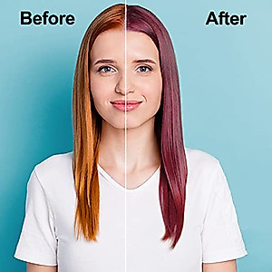 Hair Dye Shampoo 3 in 1, Deep Wine Red Hair Dye 16.9 FL Oz, Deep Wine Red Hair Shampoo, Semi-Permanent Hair Dye Shampoo, 100% Gray Hair Coverage, Effect in 5 Minutes, Lasts 30 Days Hair Color Shampoo (deep wine red)