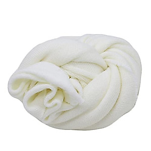 Zeroest Newborn Photography Wrap Newborn Photoshoot Props Boys Girls Newborn Posing Backgroud Stretch Knit Blanket for Baby Photo Prop (White, Small)