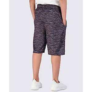 5 Pack Big Boys Youth Teen Printed Shorts Kids Dry Fit Sport Active Mesh Basketball Soccer Running Workout Tennis Gym 12-14