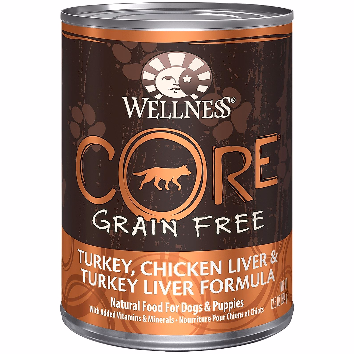 Wellness Core Grain Free - Turkey, Chicken Liver & Turkey Liver - 12 X 12.5 Oz