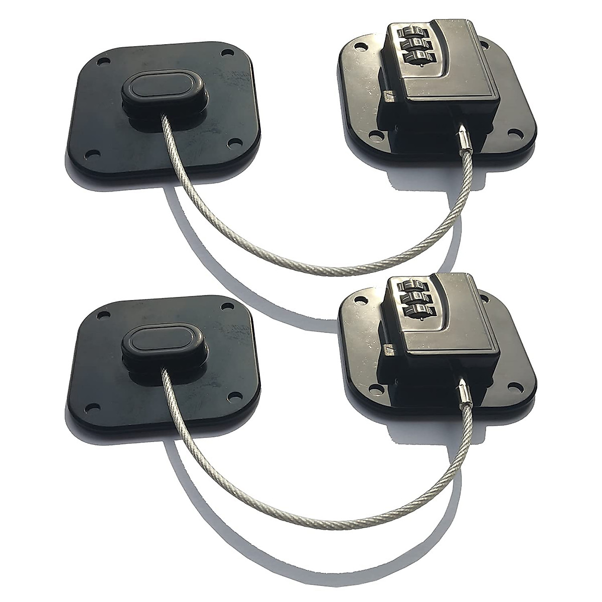 YEYA Upgraded No Drill Furniture Wall Anchors Straps Latches