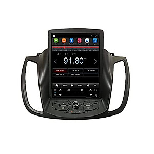 KUNFINE Tesla Style 10.4" Android Radio CarPlay Android Auto Autoradio Car Navigation Stereo Multimedia Player GPS RDS DSP BT WiFi Headunit Replacement for Ford Escape 2013-2018, if Applicable