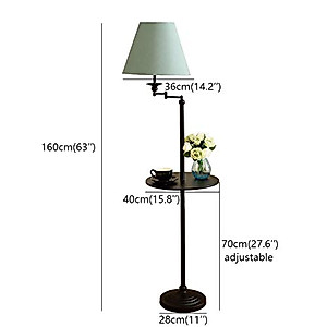 AVEO Floor lamp E27 Floor Lamp Modern Minimalist with Coffee Table Tray Can Be Placed Thing Decorative Floor Light Bedroom Living Room Floor Light (Color : Green)