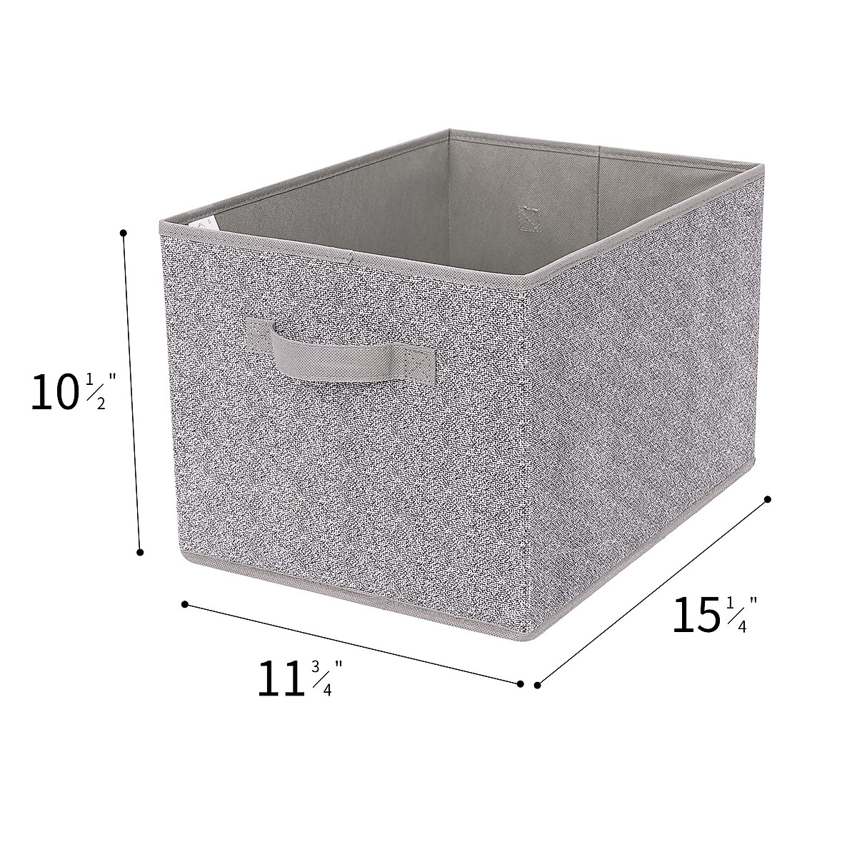 GRANNY SAYS Bundle of 3-Pack Extra Large Rectangle Storage Bins & 3-Pack Large Rectangle Closet Storage Bins with Lids