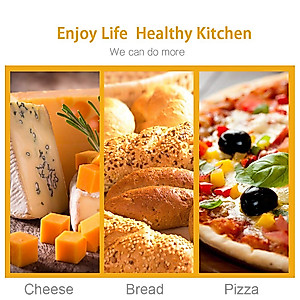 FPXRNG 6 Piece Cheese Knife Set Stainless Steel Cheese Tools with Cheese Slicer and Cheese Cutters for Kitchen, Black