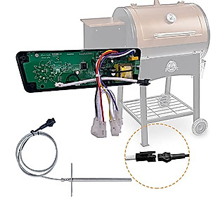 Upgraded Thermostat Kit Control Board Replacement for Pit boss Wood Pellet Grill Tailgater P7-340/Lexington P7-540/Classic P7-700/Austin XL P7-1000/440FBI Matte Black