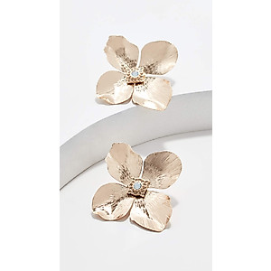 SHASHI Women's Blossom Earrings, Gold, One Size