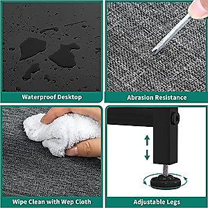 YITAHOME Fabric Dresser for Bedroom, Tall Storage Dresser with 8 Drawers, Black Dresser & Chest of Drawers, Storage Drawer Organizer for Closet, Bedroom, Living Room(Black Grey)