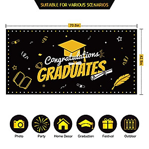 Graduation Decorations 2021 Graduation Party Supplies Graduation Banner Congratulations Grad Backdrop Congrats Photo Banner,"2021" Aluminum Film Balloons and Graduation Balloons for Graduation Decor