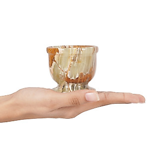 Radicaln Marble Mortar and Pestle Set Green Onyx Size 2.5" Handmade Portable Mortar and Pestle | Marble Spice Crusher Mortar and Pestle. Small Mortar and Pestle