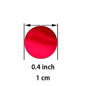 Red Foil Metallic Round Table Confetti Decor Circle Dots Mylar Table Scatter Confetti Wedding Bachelorette Valentines Mothers Day Baby Shower Birthday Party Confetti Decorations, 60g