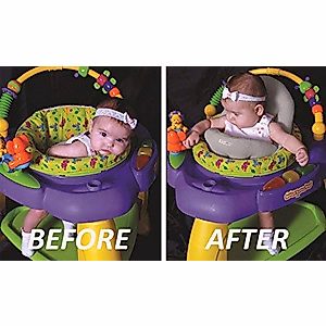 KidCo HuggaPod Portable Baby Seated Support - Situp Baby Seat, Portable Infant Sit Up Seat for Jumpers, Swings, and More, Machine Washable