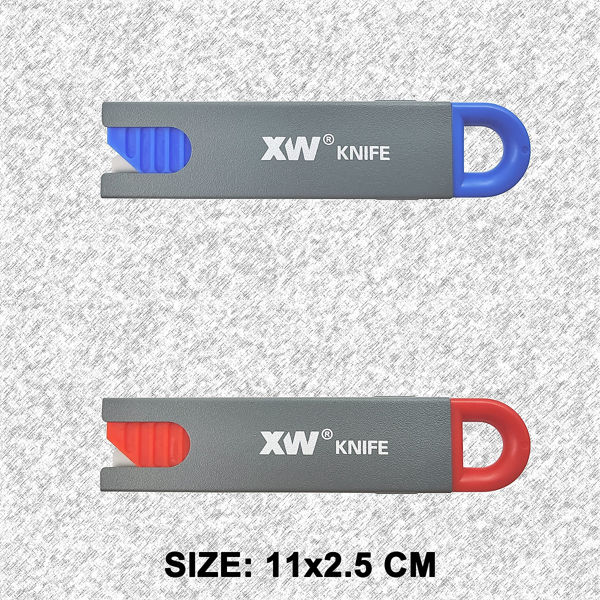 XW Handy Safety Box Cutters, Auto-retractable Razor Blade Carton Cutter for Opening Packages, 10-Pack