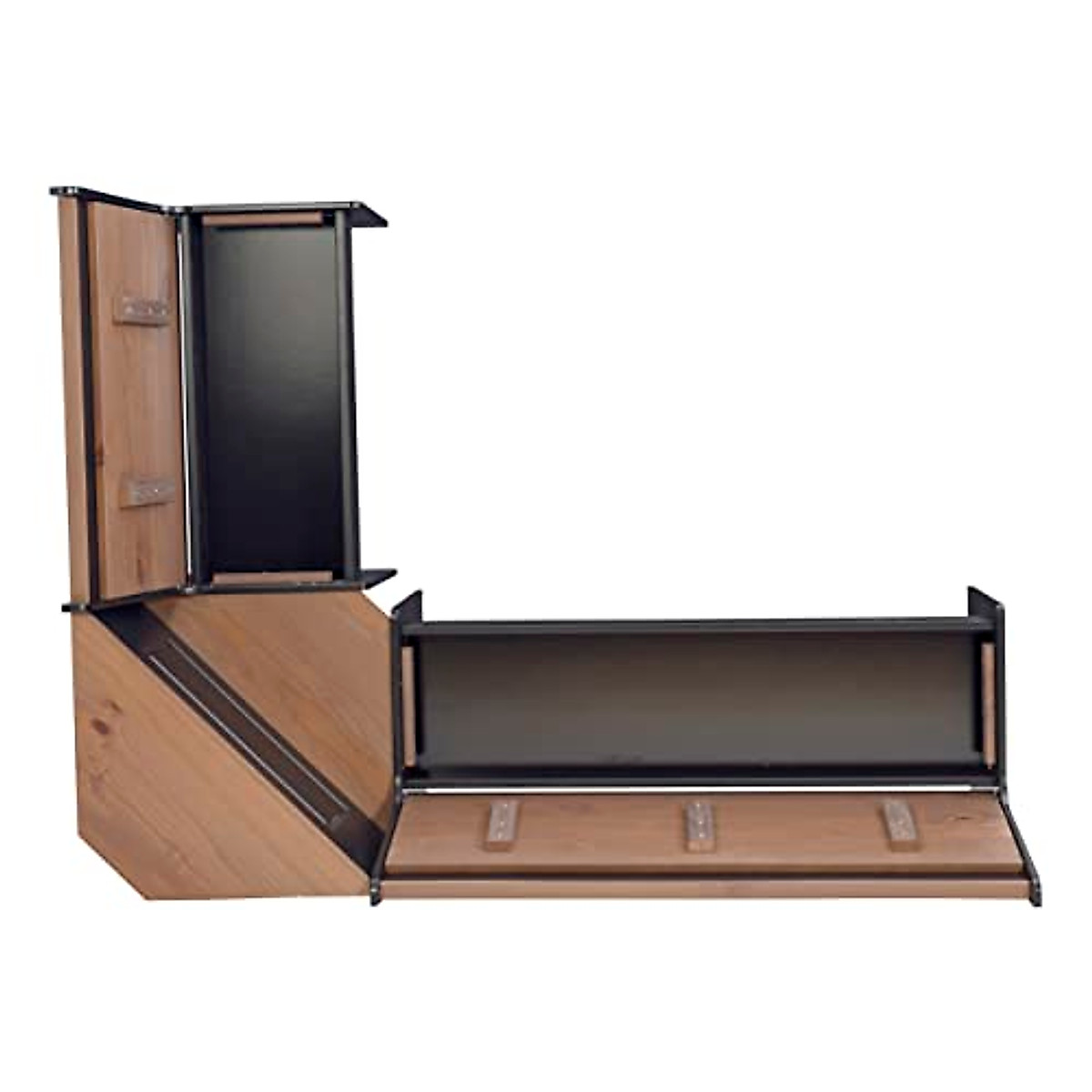 Linon Black and Pecan Breakfast Dining Set Ardmore Nook