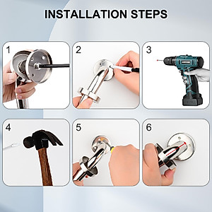 supregear Bathroom Grab Bar, 24 inch 304 Stainless Steel Bathroom Safety Grab Bars Balance Grab Bar in Chrome for Bathtub Shower Toilet Kitchen Bedroom, Concealed Screw Wall Mounted