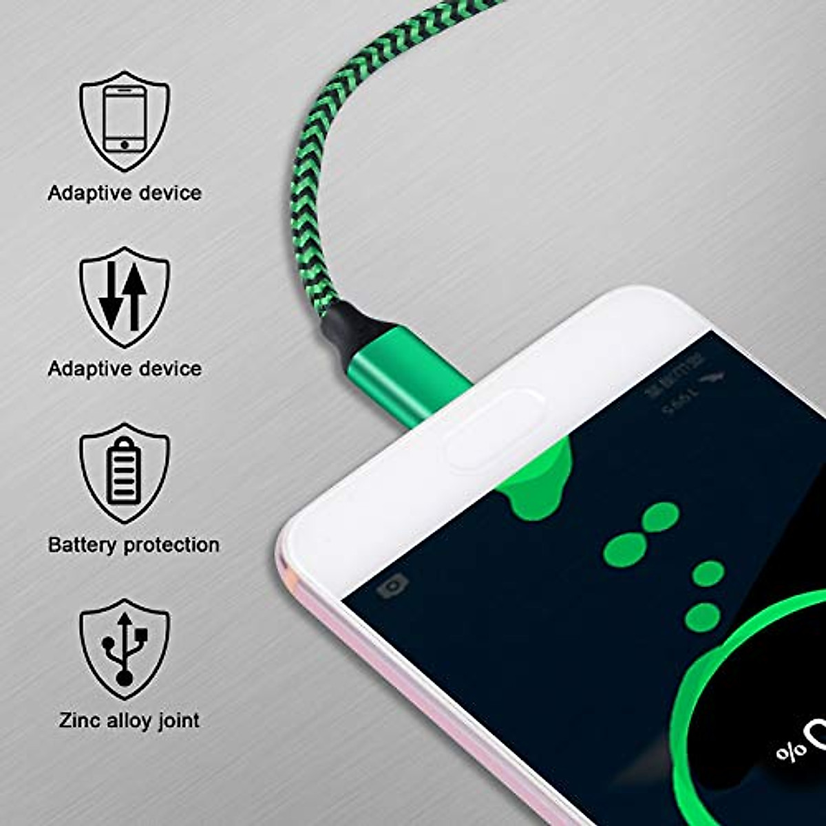 Android Charger Cable C Charger Fast Charging Cord Compatible for Moto G Stylus/Play/Power, Razr,One 5G Ace,Google Pixel 7/6 Pro/6/5/4,LG,Samsung Galaxy S23 Ultra S22 S21 FE Ultra 5G A73 A53 A13 A03S