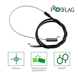 POSFLAG 946-04256 Drive Clutch Cable Replaces MTD 946-04256 Drive Cable, 746-04256 Drive Cable, Craftsman 946-04256, 746-04256, 946 04256, 746 04256 for MTD Troy-Bilt Yard Machines Snowblowers