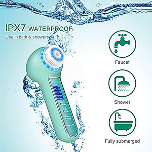 UMICKOO Blackhead Remover Vacuum,Rechargeable Facial Cleansing Brush with LCD Screen,IPX7 Waterproof 3 in 1 Face Scrubber Cleaner for Exfoliating, Massaging and Deep Pore Cleansing