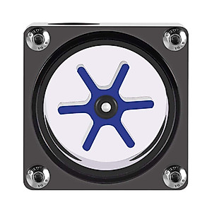 Wendry PC Water Flow Meter Indicator, G1/4 Thread Computer Water Cooling Flow Meter, 6 Impeller 3 Ways Flow Meter Indicator for PC Water Cooling System