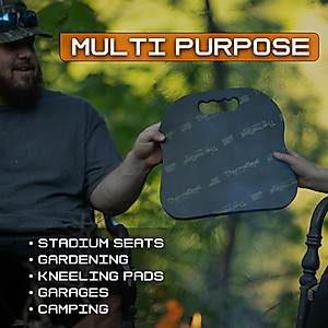 Northeast Products Therm-A-SEAT Sport Cushion Stadium Seat Pad, Black 13"x14"x.75"