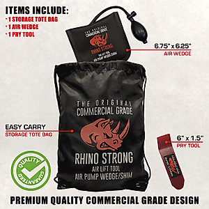 The Original Rhino Strong Commercial Grade Air Wedge Bag Pump Professional Leveling Kit & Alignment Tool Inflatable Shim Bag Single