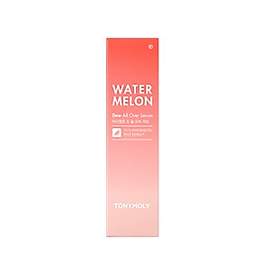 TONYMOLY Watermelon Dew All Over Serum, For both face and body, Hydrating Skincare for glowing skin, all skin types, 4 oz.