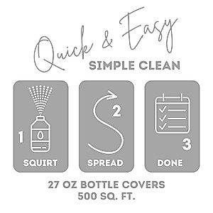 Quick Shine Multi Surface Floor Cleaner 27oz | Ready to Use-Streak Free- No Rinse | Use on Hardwood, Laminate, Luxury Vinyl Plank & Stone | Use in Spray Mops & Vac Mops | Safer Choice Cleaner