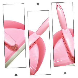 KOMBIUDA 2pcs Mini Broom Dustpan Set Keyboard Cleaning Tool Small Clean Broom Brush Tiny Broom Dustpan Mini Dust Broom Mini Desk Broom Desktop Broom Small Broom Brush Mini Brush Plastic