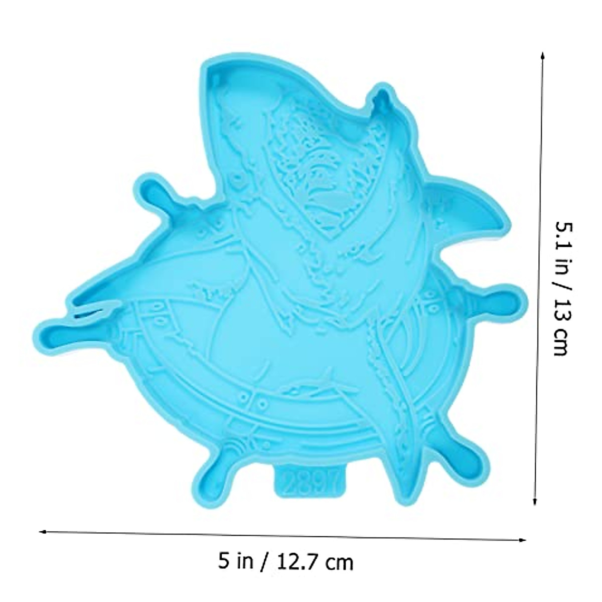 UPKOCH 2pcs Shark Coaster Mold Resin Tray Silicone Tool Tray Crystal Coasters Silicone Cup Mat Marine Fishes Cup Mat Molds Silicone Epoxy Coaster Epoxy Mold Coaster Resin Molds Non Stick