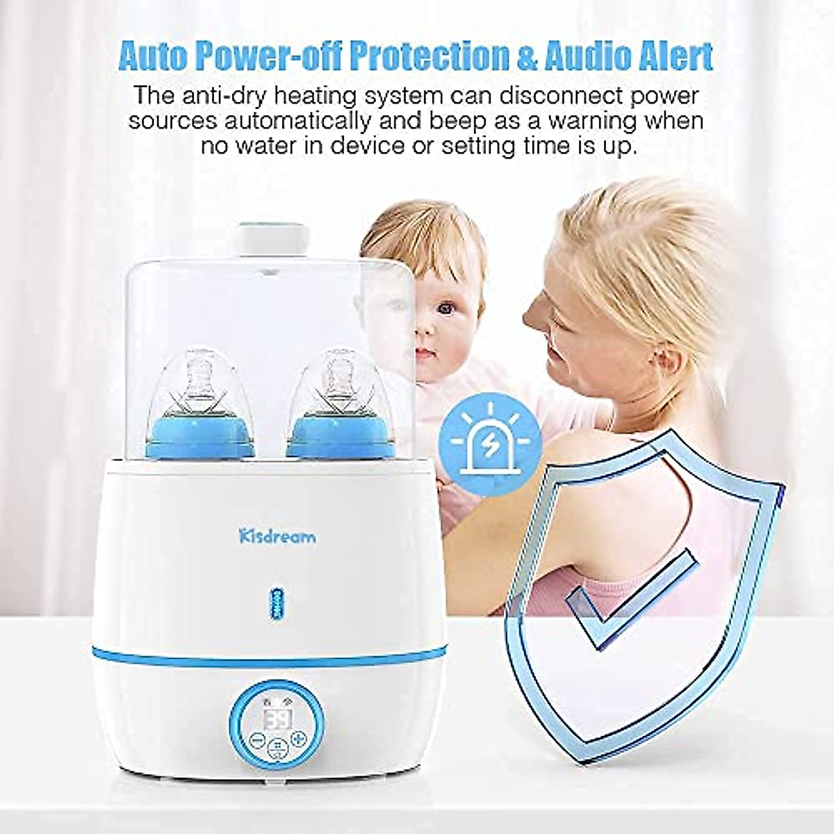 Baby Bottle - Baby Bottle Warmer: Double Bottle Warmer Fast Milk Warmer for Breastmilk feeding or Formula with Timer LCD Display Accurate Temperature Control Defrost & Keep Baby Food Heating BPA-Free