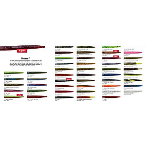 Yum Lures YDG559 Dinger Fishing Bait, Green Pumpkin/Chartreuse, 5"