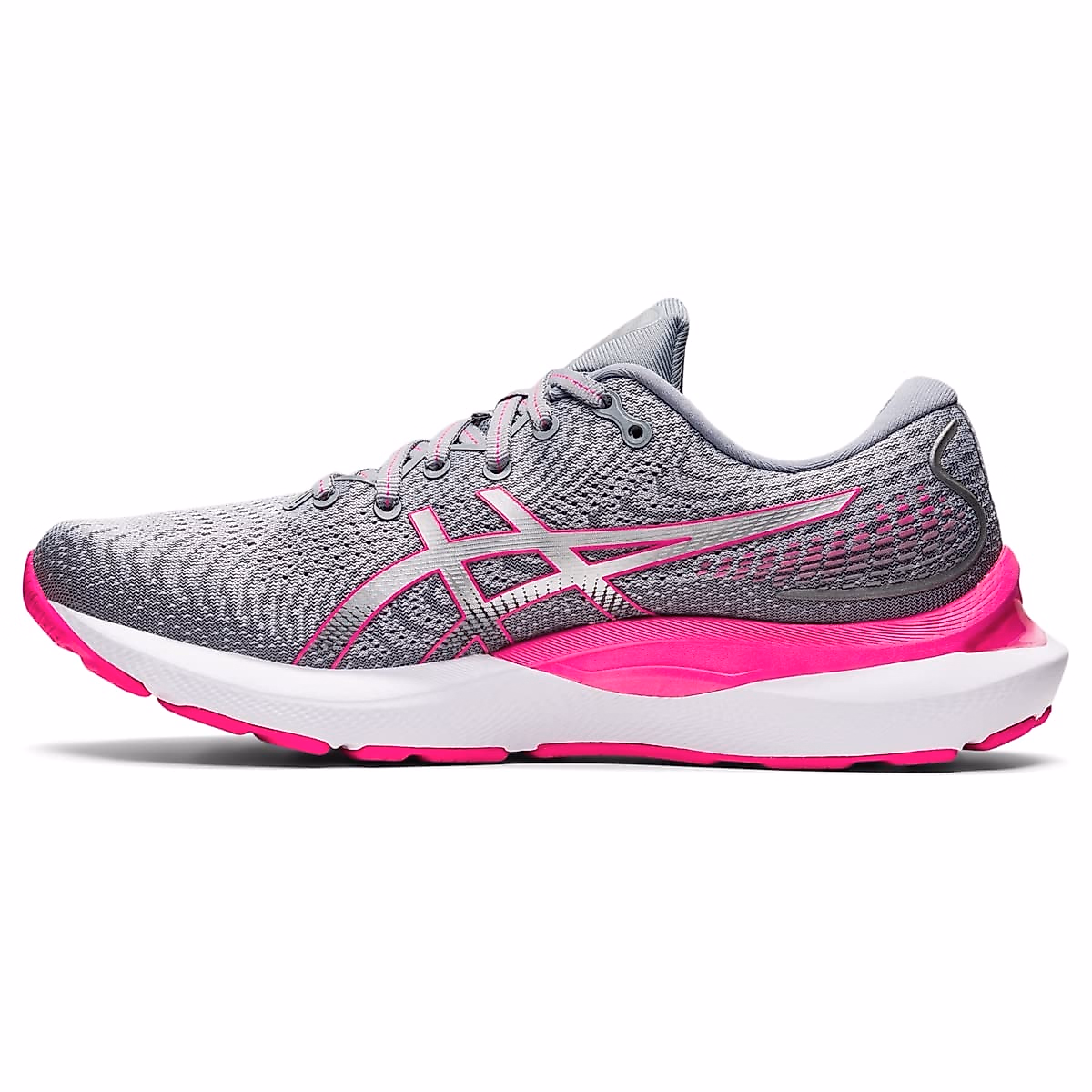 ASICS Women's Gel-Cumulus 24 Running Shoes, 9, Sheet Rock/Pink GLO