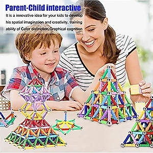 iMelitoy Magnets for Kids Building Blocks 150 PCS, Magnetic Building Sets for Kids Magnet Educational Toys, BPA Idea for Boys Girls Magnetic Party Favors.