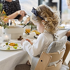 Stokke Tripp Trapp Classic Cushion, Nordic Grey - Pair with Tripp Trapp Chair & High Chair for Support and Comfort - Machine Washable - Fits All Tripp Trapp Chairs