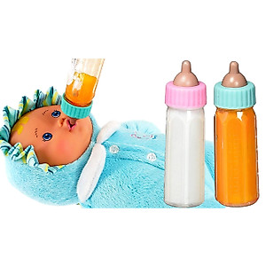Ja-Ru Magic Baby Doll Bottles Milk Bottle and Juice Bottle, Great Baby Doll Accessories. Set with 2 Bottles. 701-1