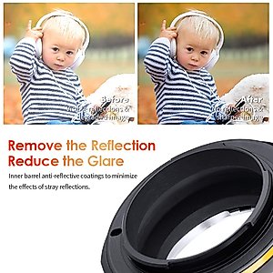 K&F Concept Lens Mount Adapter Compatible for Sony Alpha Minolta AF A-Type Lens to NEX E-Mount Mirrorless Camera with Matting Varnish Design